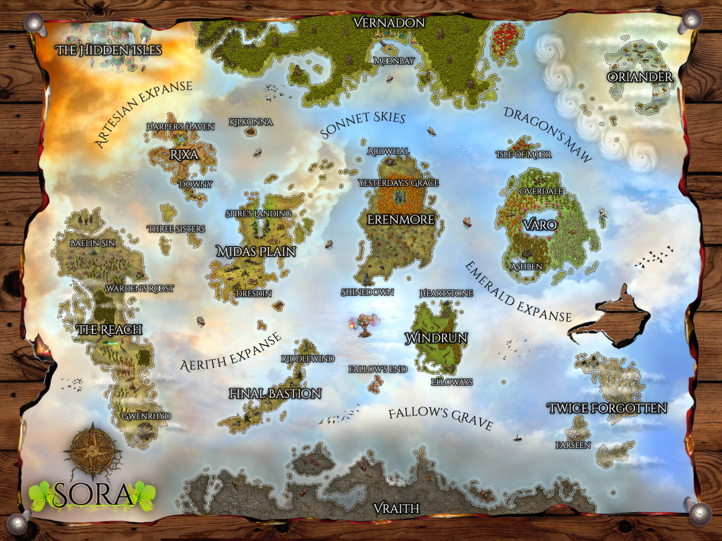 World Map – Legends of Sora